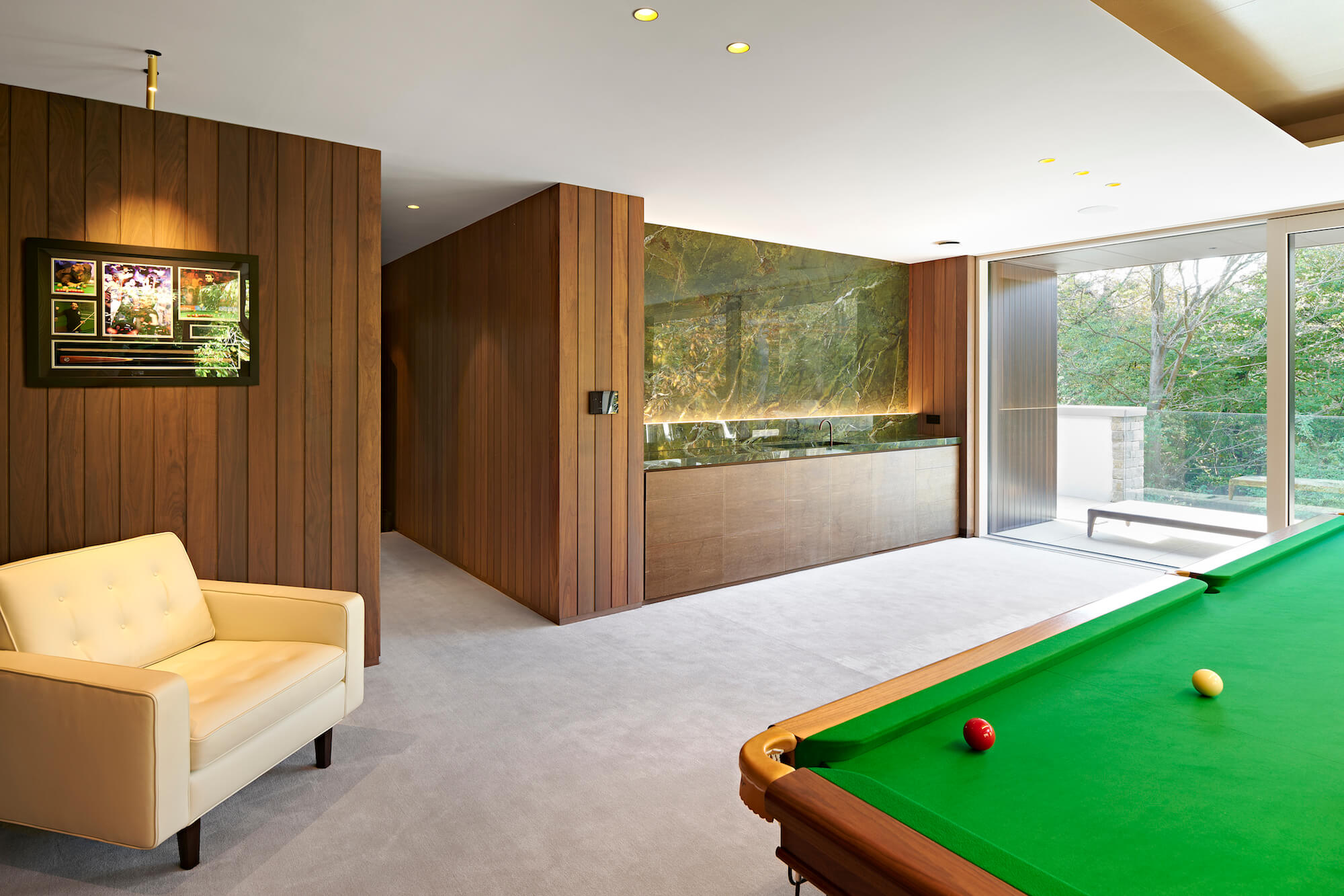 Contemporary Snooker Room in the Trees - Simon Thomas Pirie