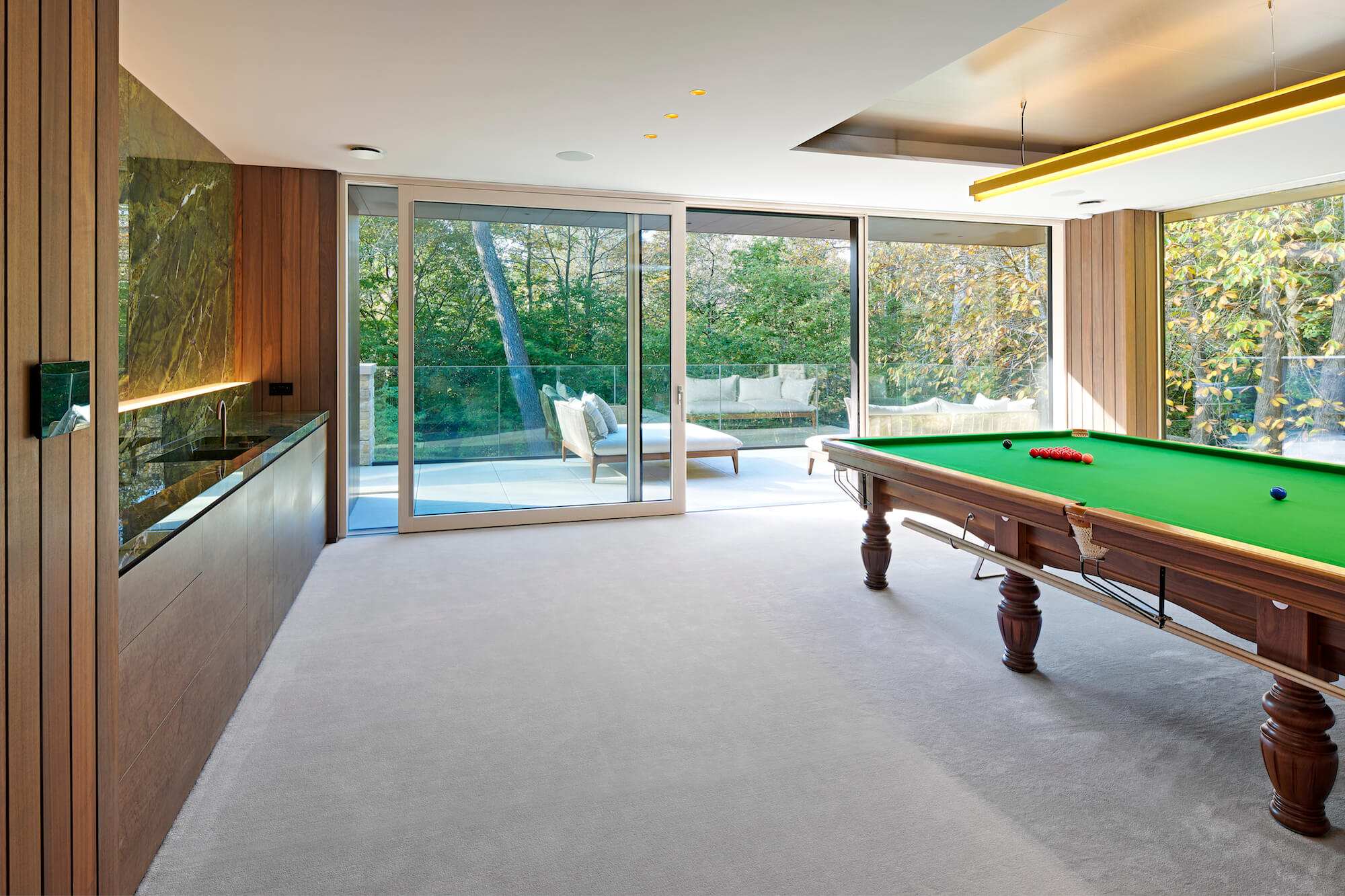 Contemporary Snooker Room in the Trees - Simon Thomas Pirie