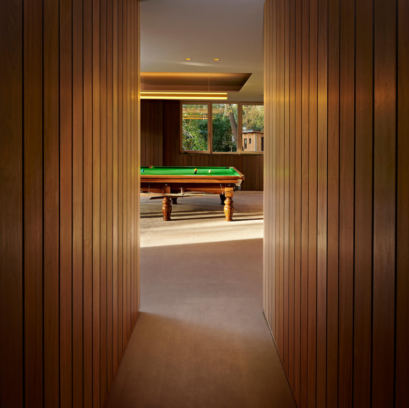 Contemporary Snooker Room in the Trees - Simon Thomas Pirie