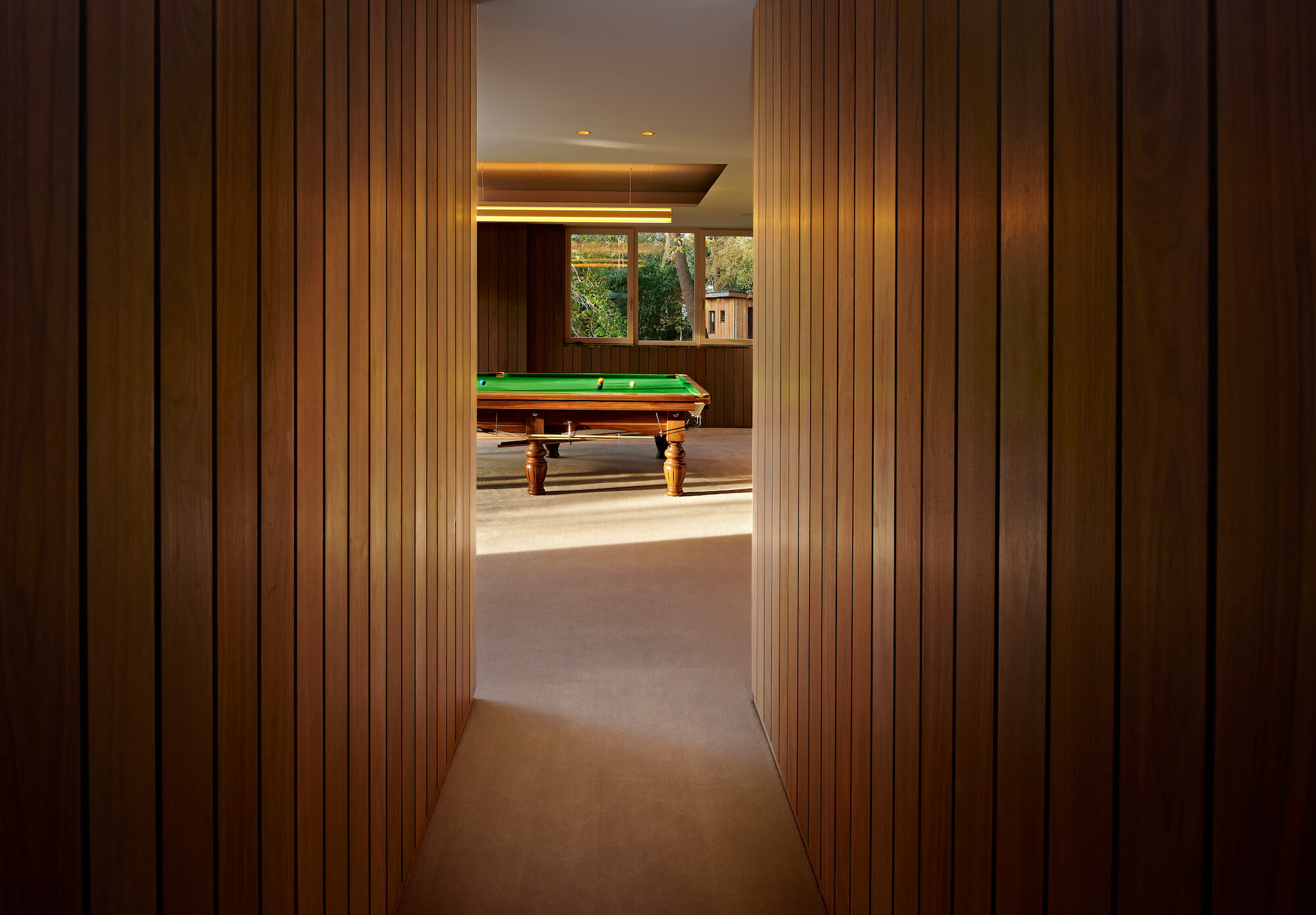 Contemporary Snooker Room in the Trees - Simon Thomas Pirie